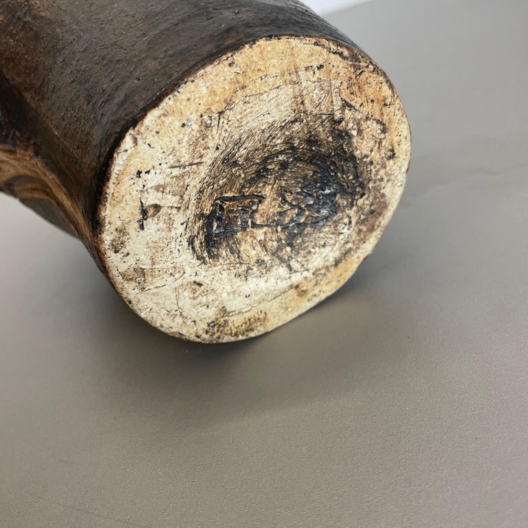 Abstract Studio Pottery Vase "Brutalist" Gerhard Liebenthron, Germany ...