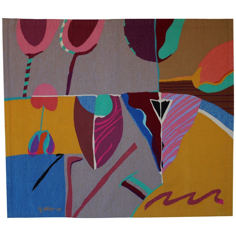 Abstract Tapestry by Steve Zoller at 1stdibs