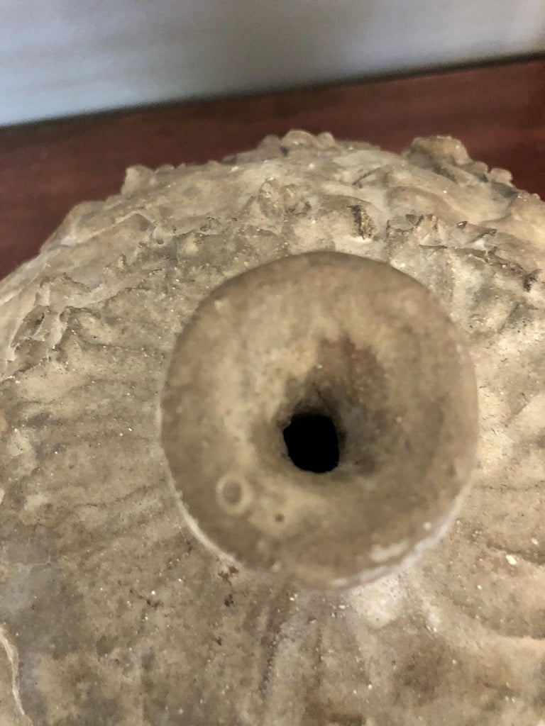 Abstract Textured Ceramic Pot For Sale at 1stDibs