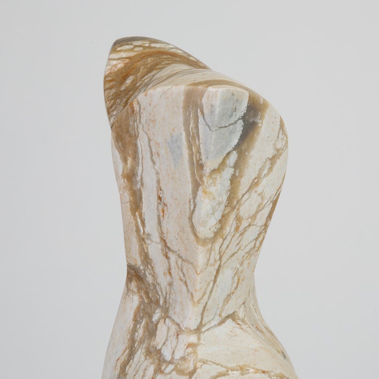 Abstract Torso Sculpture on Stone Mount at 1stDibs