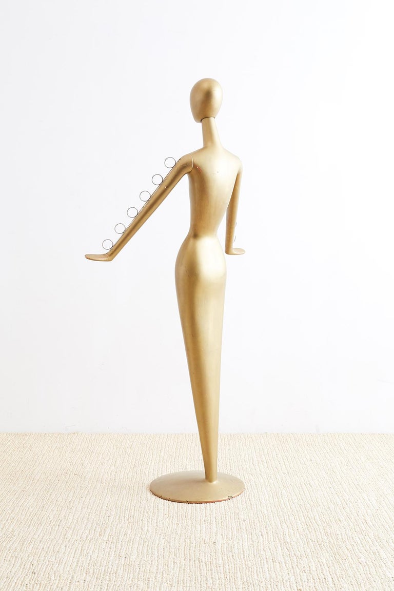 Abstract Tulip Form Female Mannequin Display Sculpture For Sale at 1stDibs