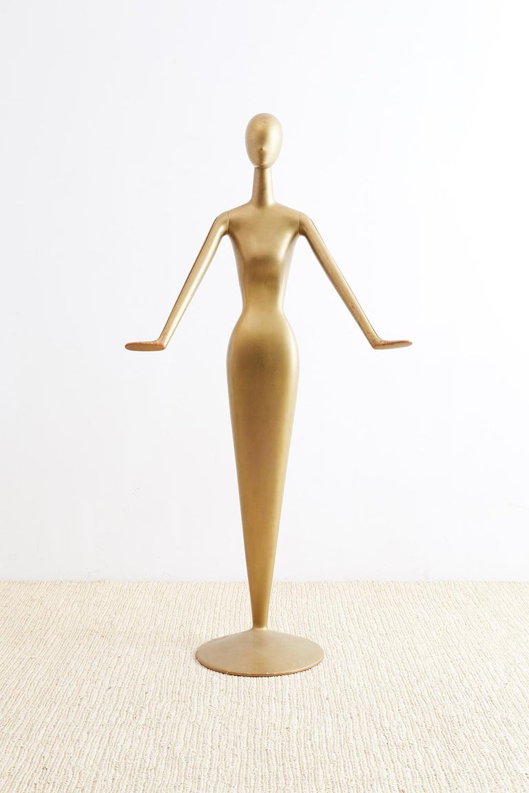 Abstract Tulip Form Female Mannequin Display Sculpture For Sale at 1stDibs