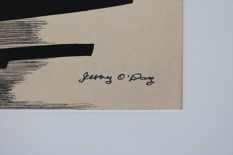 Abstract Watercolor by Jerry O'Day at 1stDibs