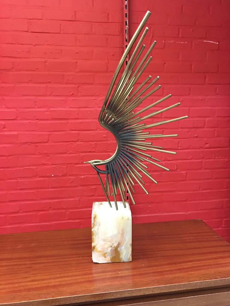 Abstract Welded Bird Sculpture by Curtis Jere, circa 1970 For Sale at ...