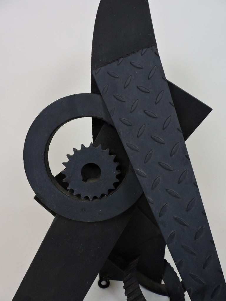 Abstract Industrial Welded Steel Sculpture "Assemblage III" by David ...