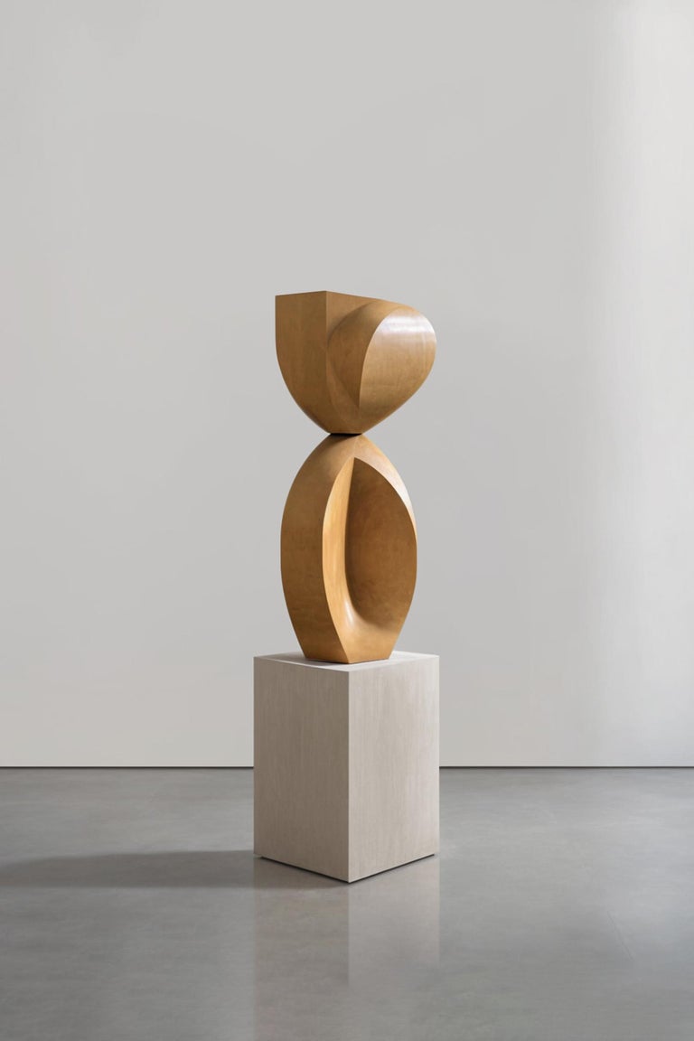 Abstract Wood Sculpture in the Flair of Scandinavian Art For Sale at ...