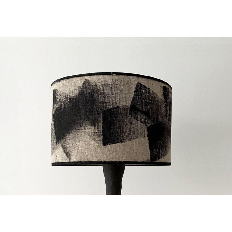 Abstract Wood Table Lamp by Atelier Monochrome For Sale at 1stDibs