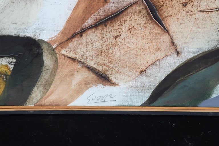 "Abstraction", Oil on Canvas, Signed in the Lower Zone, Suárez, Antonio ...