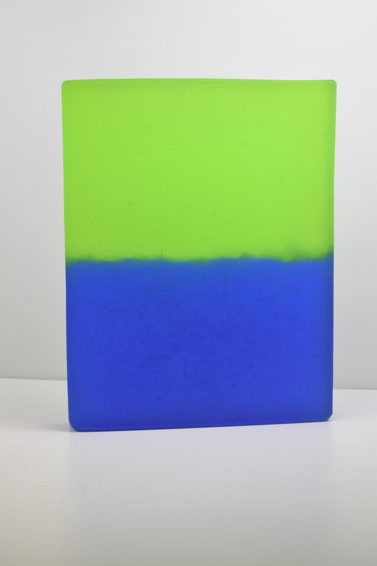 Abstracts Sculptures Monolith Murano Glass, Rotko Fluo For Sale at 1stDibs