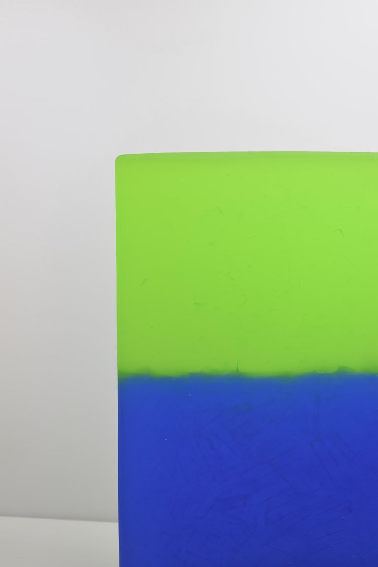 Abstracts Sculptures Monolith Murano Glass, Rotko Fluo For Sale at 1stDibs