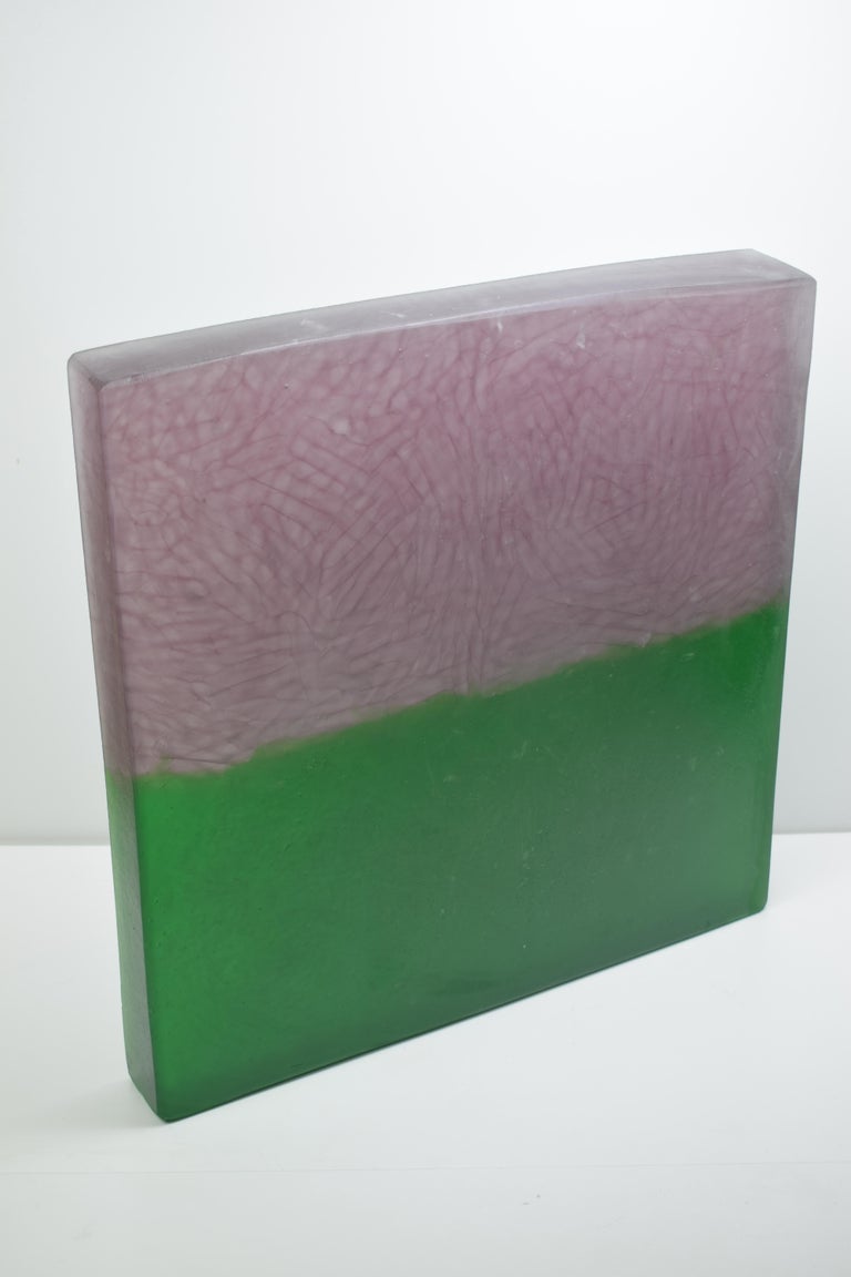 Abstracts Sculptures Monolith Murano Glass, Rotko Green-Amethyst For ...