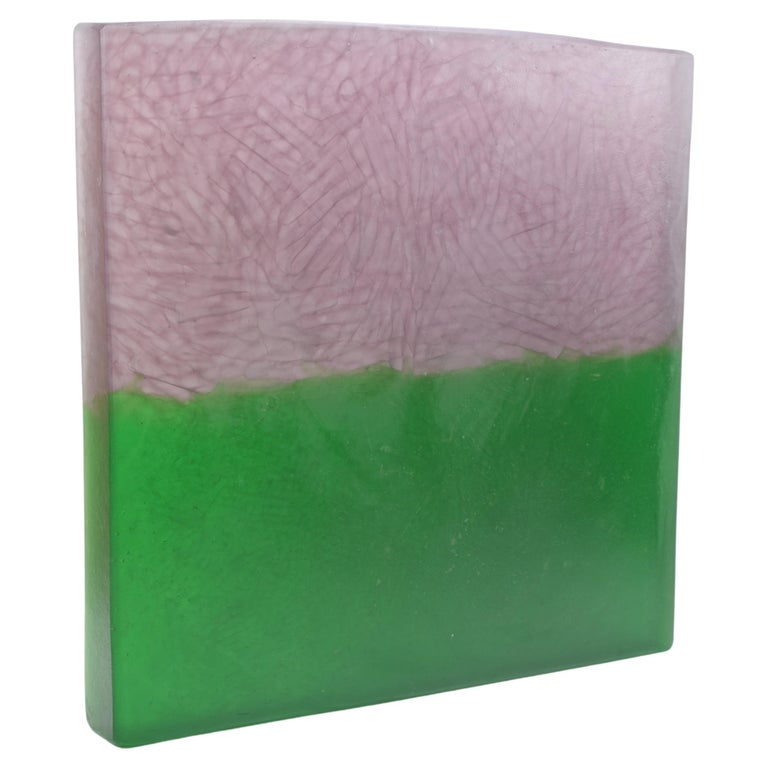 Abstracts Sculptures Monolith Murano Glass, Rotko Green-Amethyst For ...