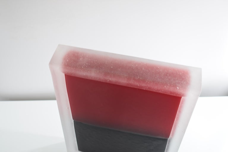 Abstracts Sculptures Monolith Murano Glass, Rotko Red For Sale at 1stDibs