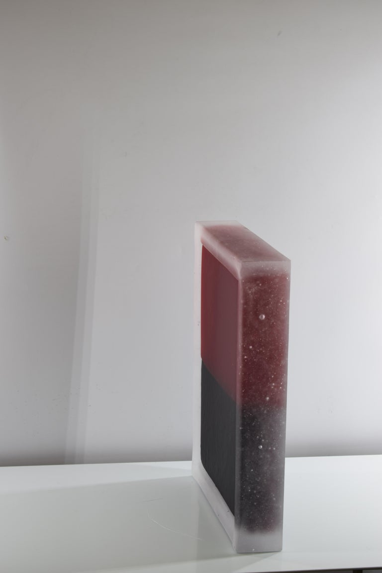 Abstracts Sculptures Monolith Murano Glass, Rotko Red For Sale at 1stDibs