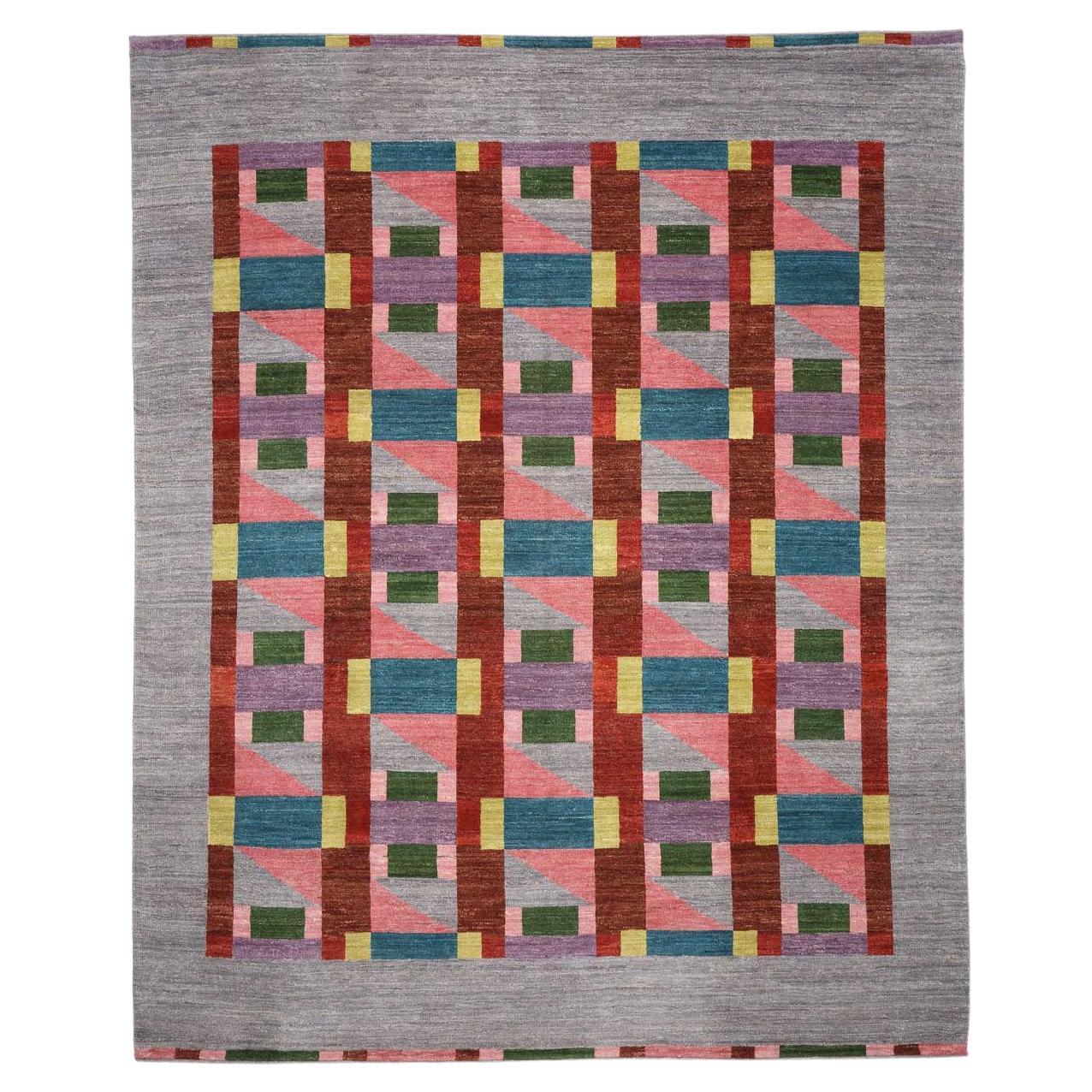 Pyramid Deco Rug by Studio Shamshiri For Sale at 1stDibs