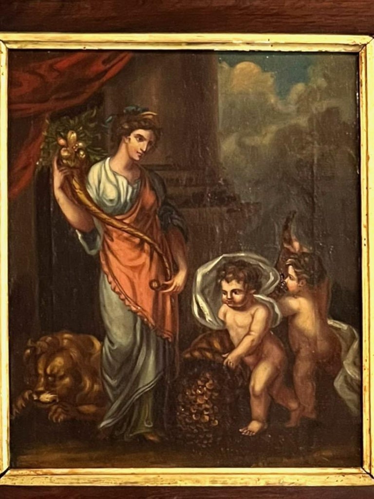 “Abundantia”, Oil on Panel, Attributed to Angelica 'Maria Anna ...