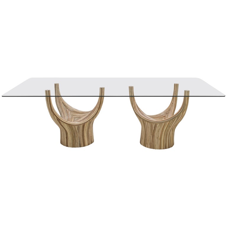 Acacia Rectangular Dining Table, Kenneth Cobonpue For Sale at 1stDibs