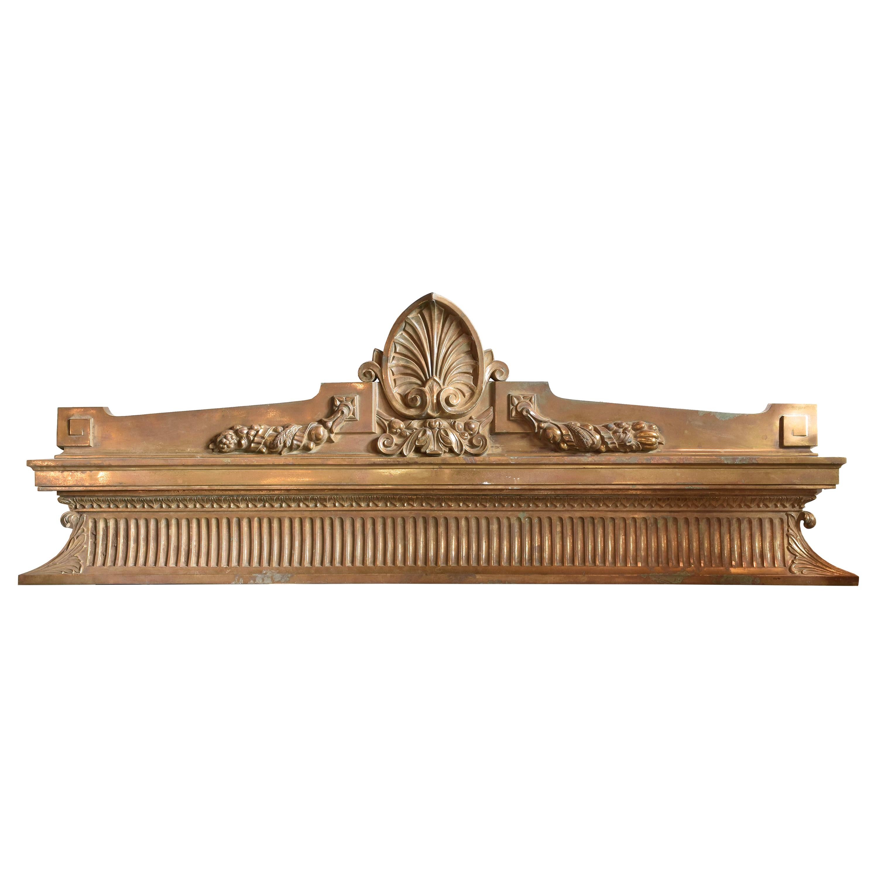 Pair of Victorian Cast Iron Overdoor Pediments at 1stdibs