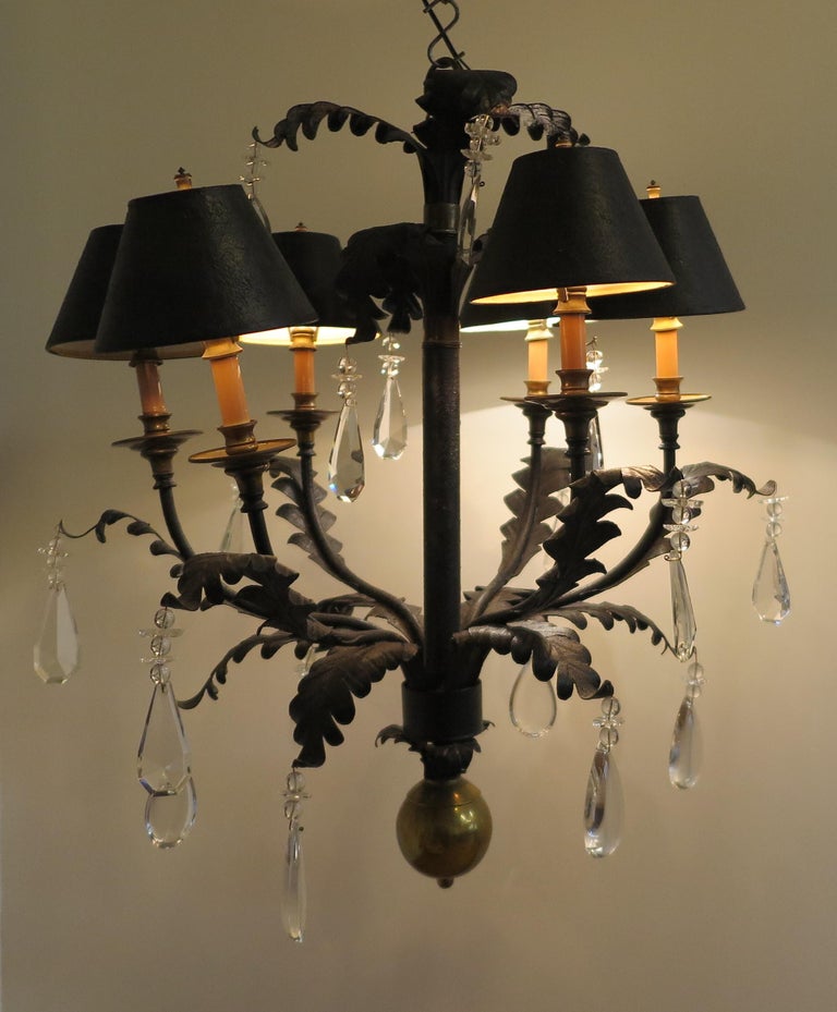 Acanthus Leaf Motif Chandelier For Sale at 1stDibs