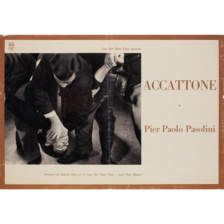 Accattone 1961 Italian Fotobusta Film Poster For Sale at 1stDibs