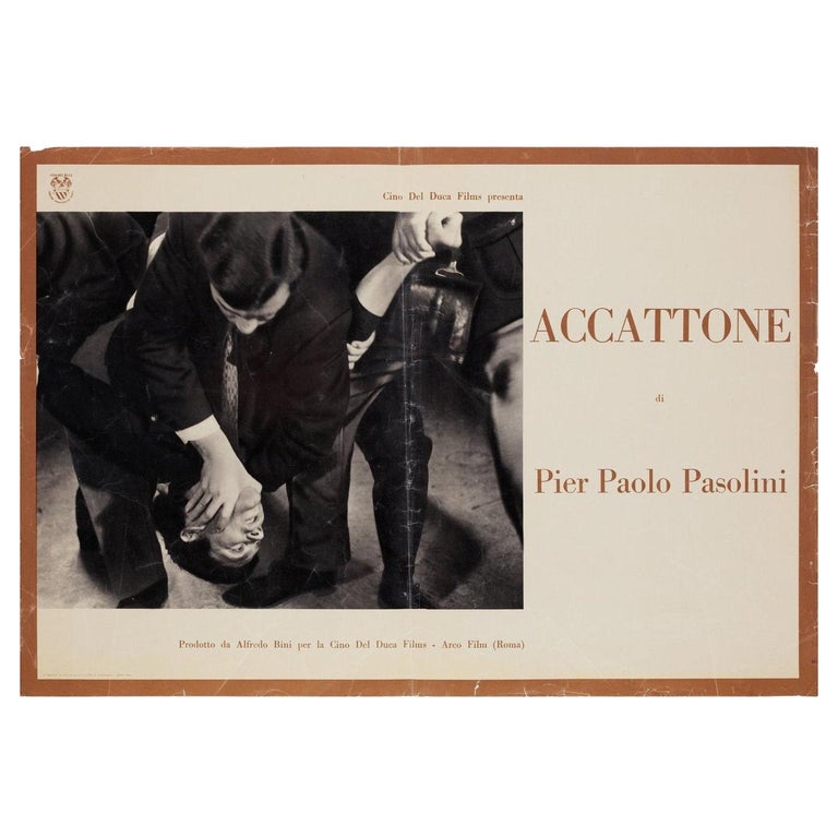 Accattone 1961 Italian Fotobusta Film Poster For Sale at 1stDibs