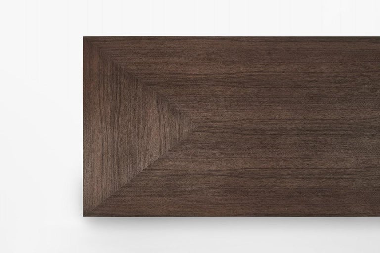 Acerbis Large Maestro Table in Dark Stained Walnut by Gianfranco Frattini For Sale at 1stDibs