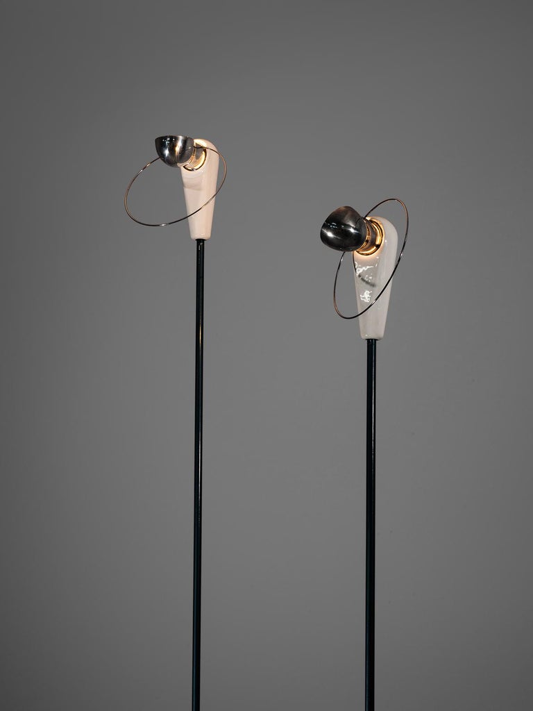 Achille Castiglioni for Flos Set of Two 'Bip-Bip' Floor Lamps at 1stDibs