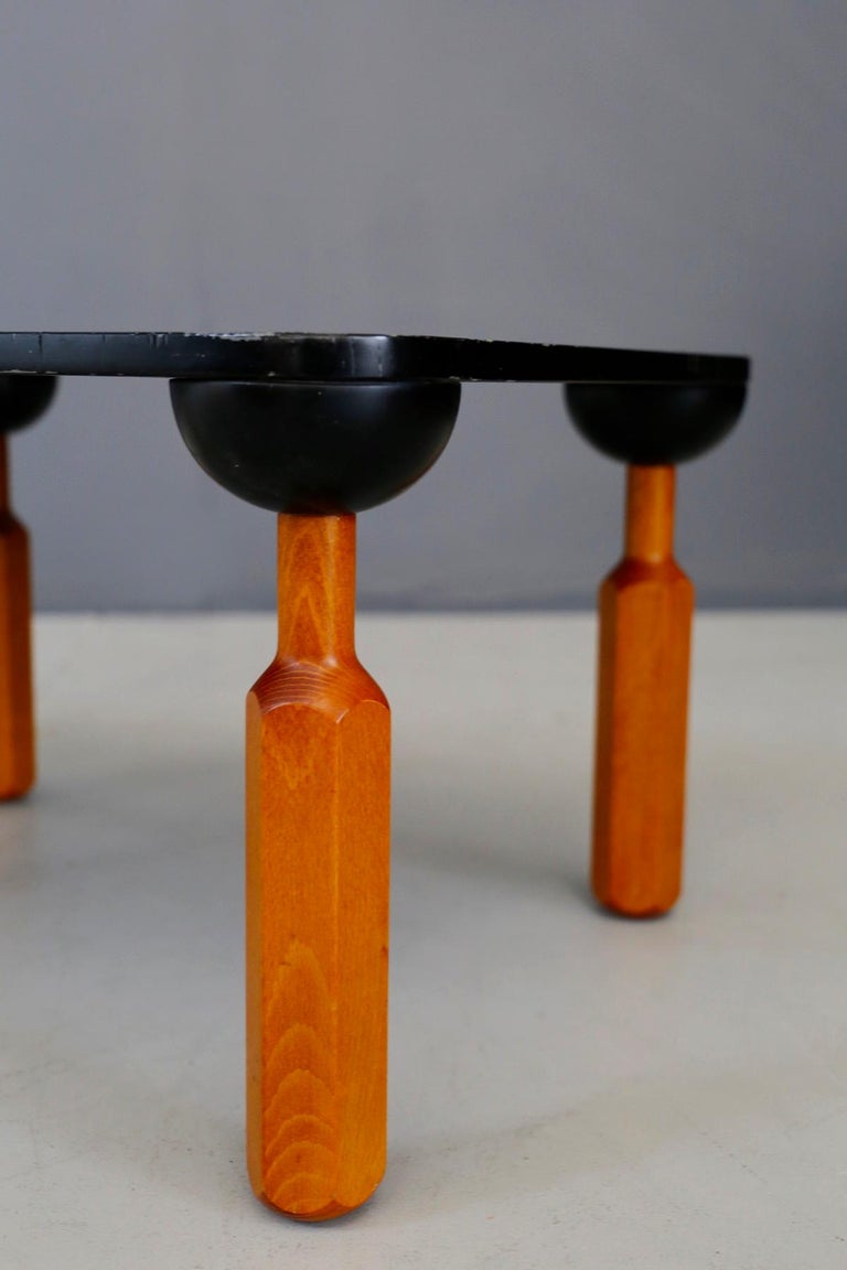 Achille Castiglioni for Zanotta Side Table in Lacquered Wood Published ...