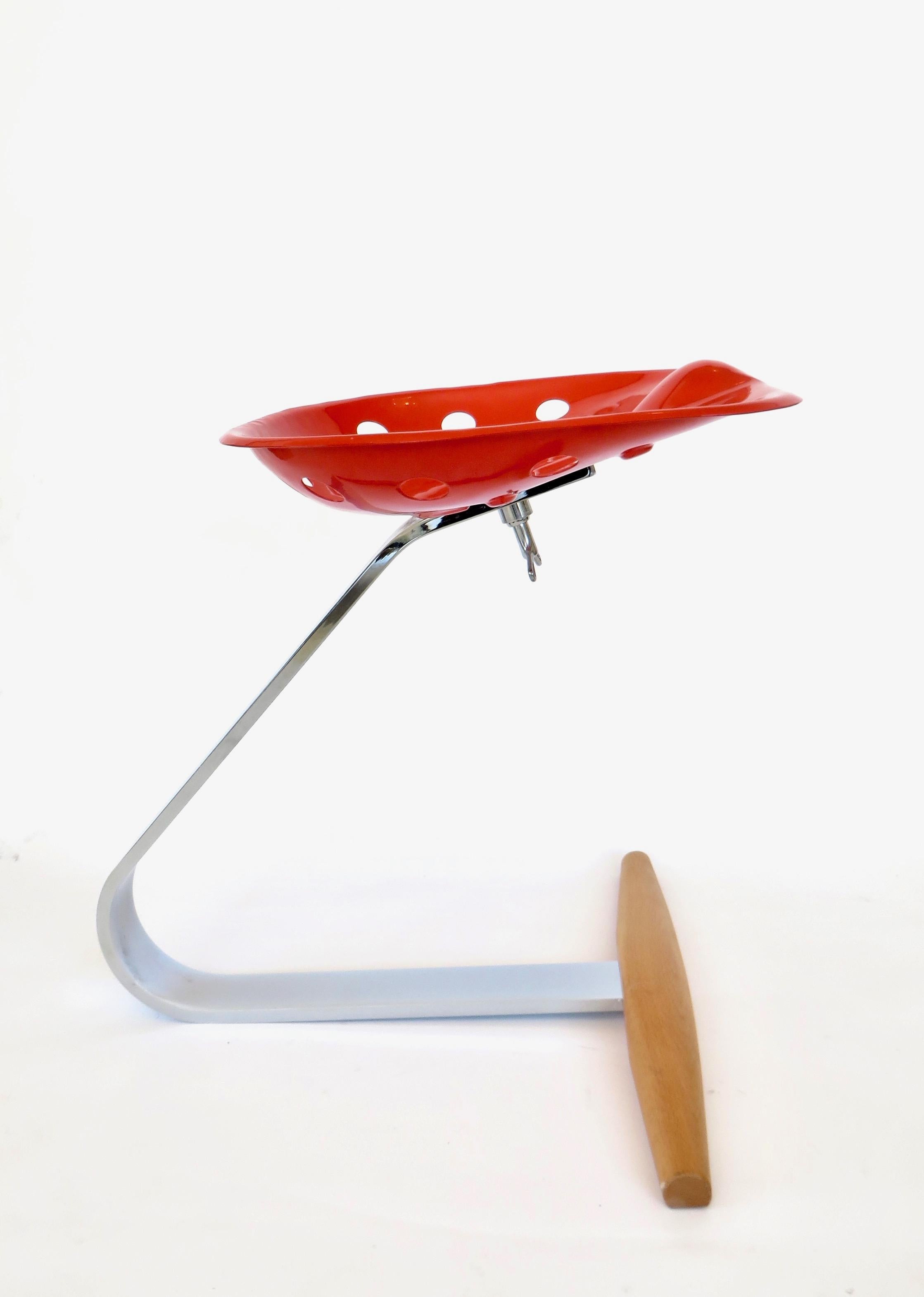 Achille Castiglioni Red Mezzadro Tractor Stool Zanotta, 1970 at 1stDibs ...