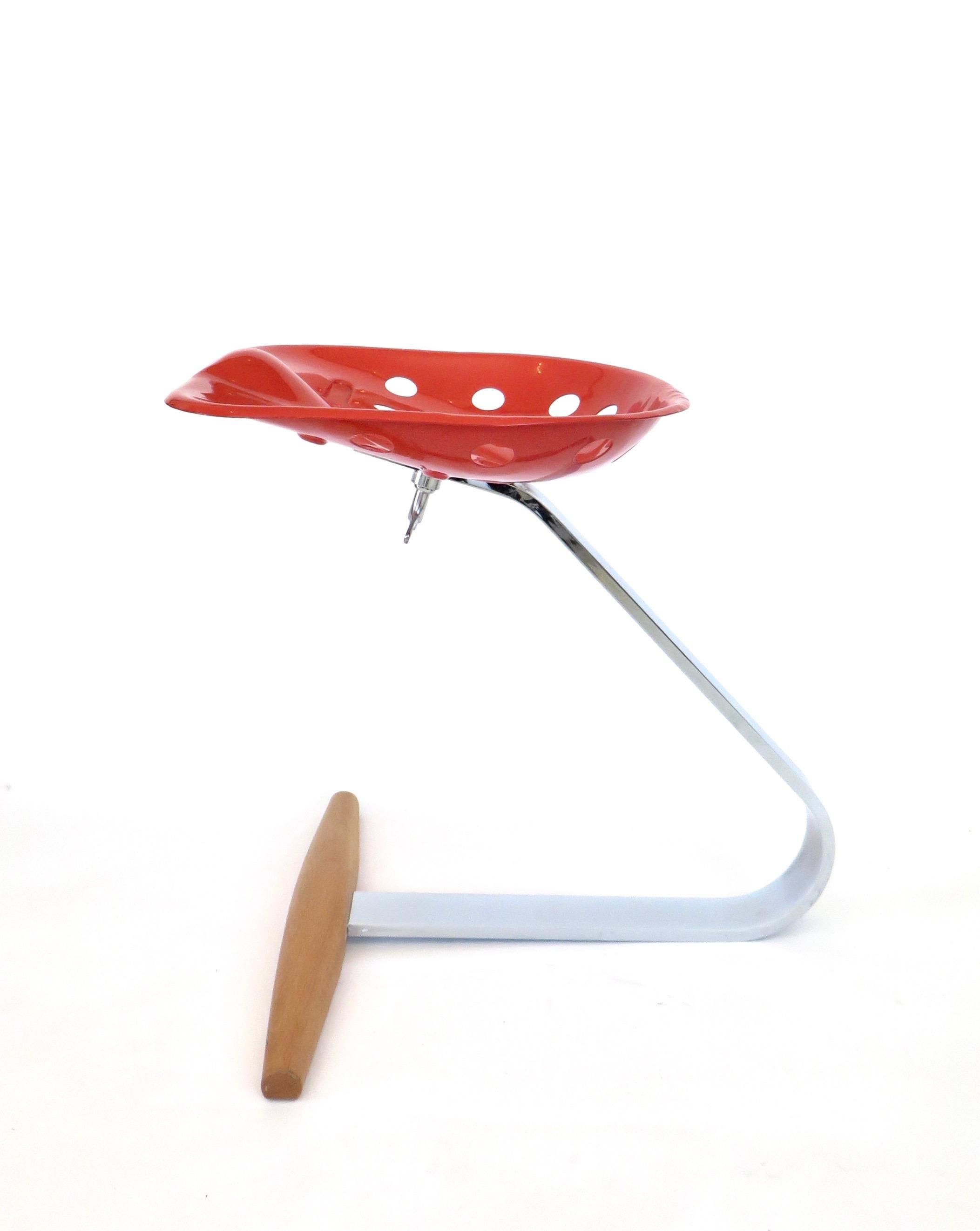 Achille Castiglioni Red Mezzadro Tractor Stool Zanotta, 1970 at 1stDibs ...