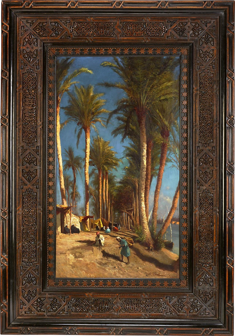 Achille Vertunni - Market in Cairo by Achille Vertunni For Sale at 1stDibs