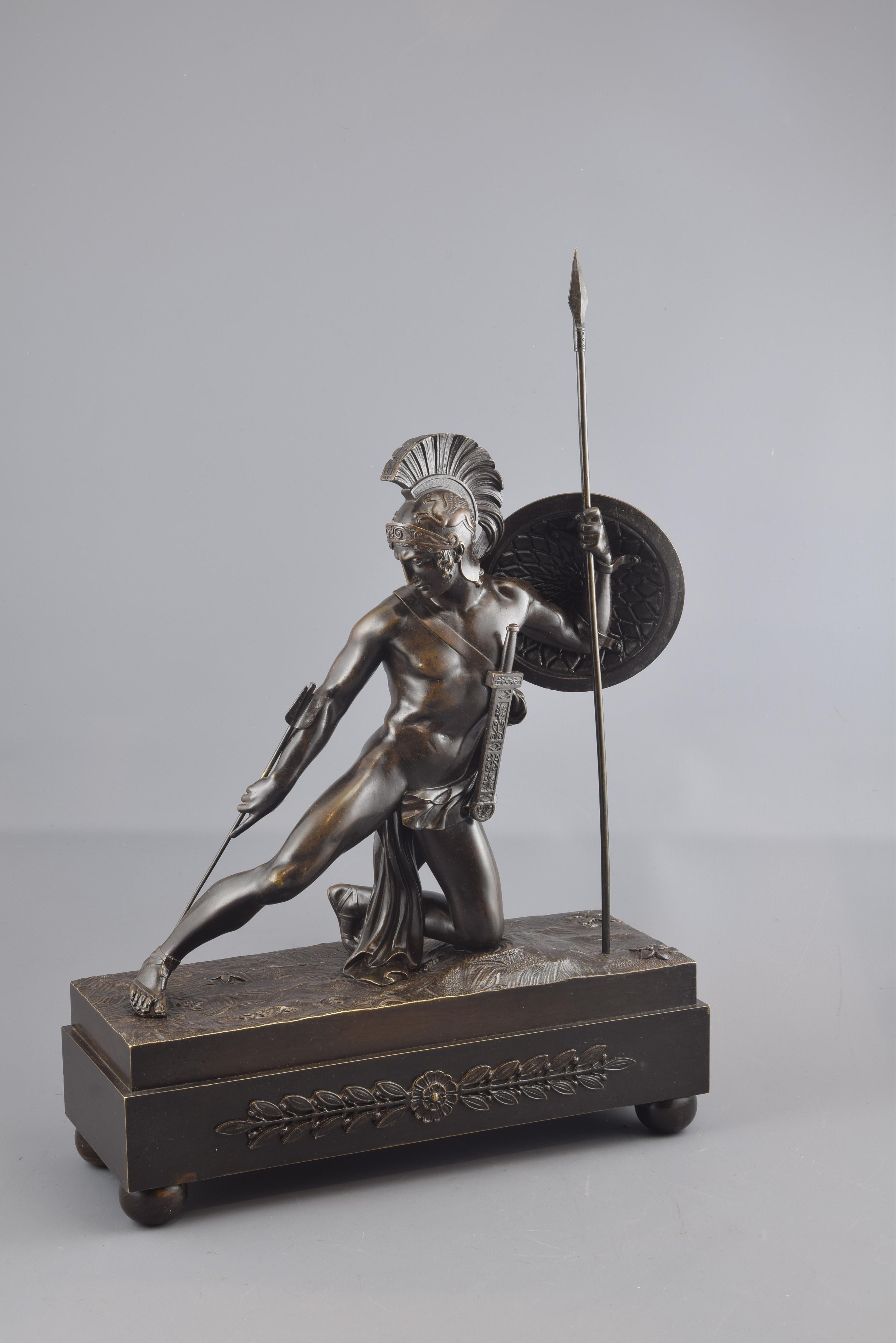 "Achilles and Hector" Pair of Bronze Sculptures, France, 19th Century ...