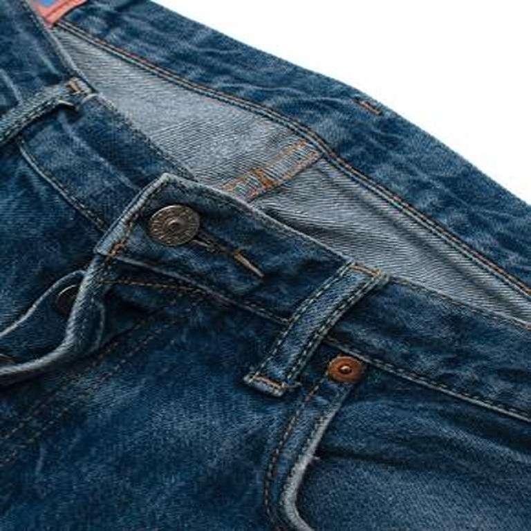 Acne Dark-wash denim Bia Konst Rigid straight leg jeans For Sale at 1stDibs