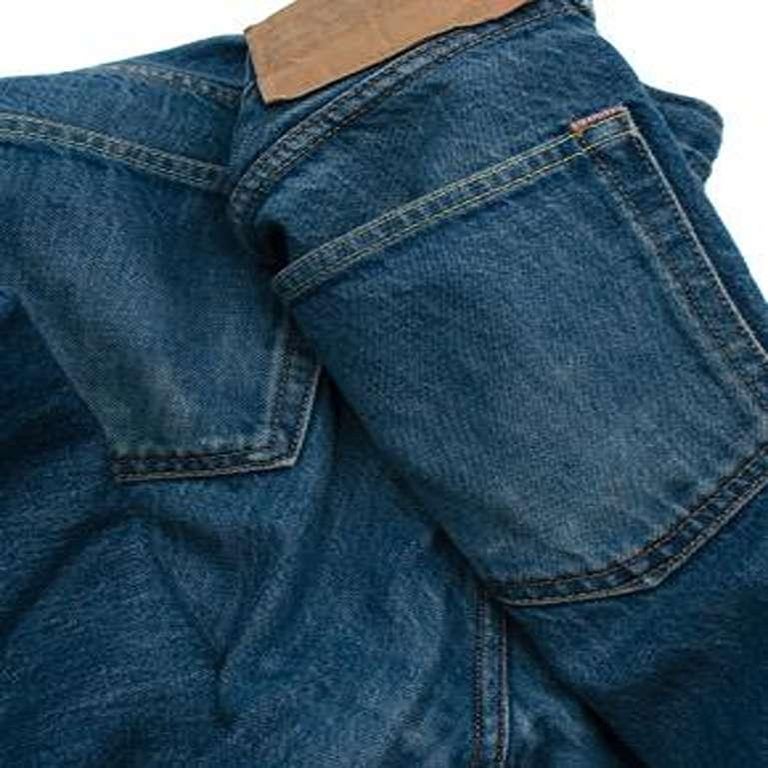 Acne Dark-wash denim Bia Konst Rigid straight leg jeans For Sale at 1stDibs