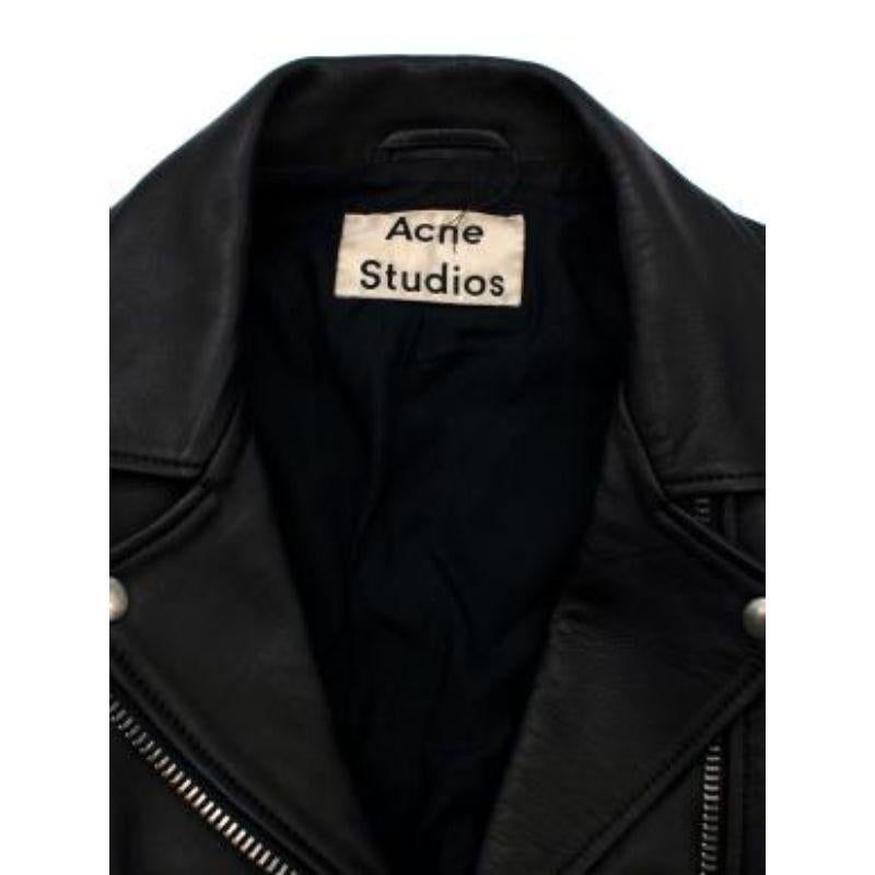 Acne Leather Jacket For Sale at 1stDibs
