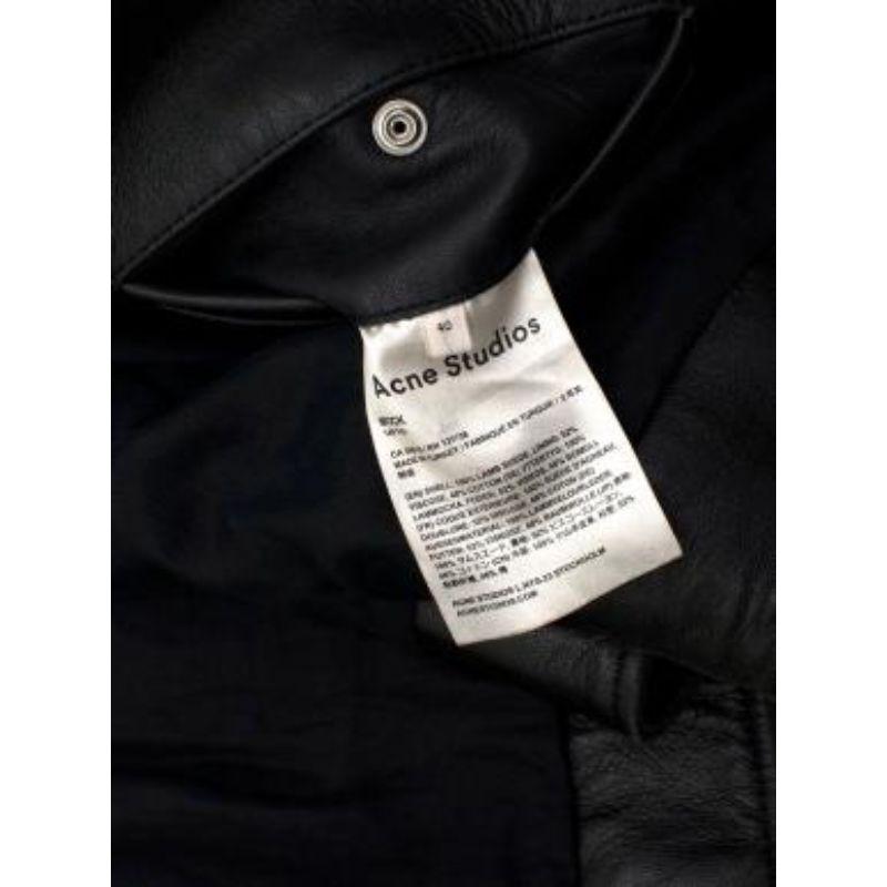 Acne Leather Jacket For Sale at 1stDibs