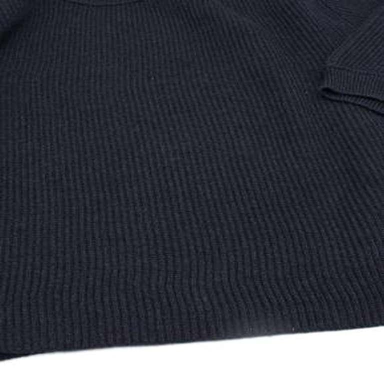 Acne Oversized Navy Short Jumper For Sale at 1stDibs