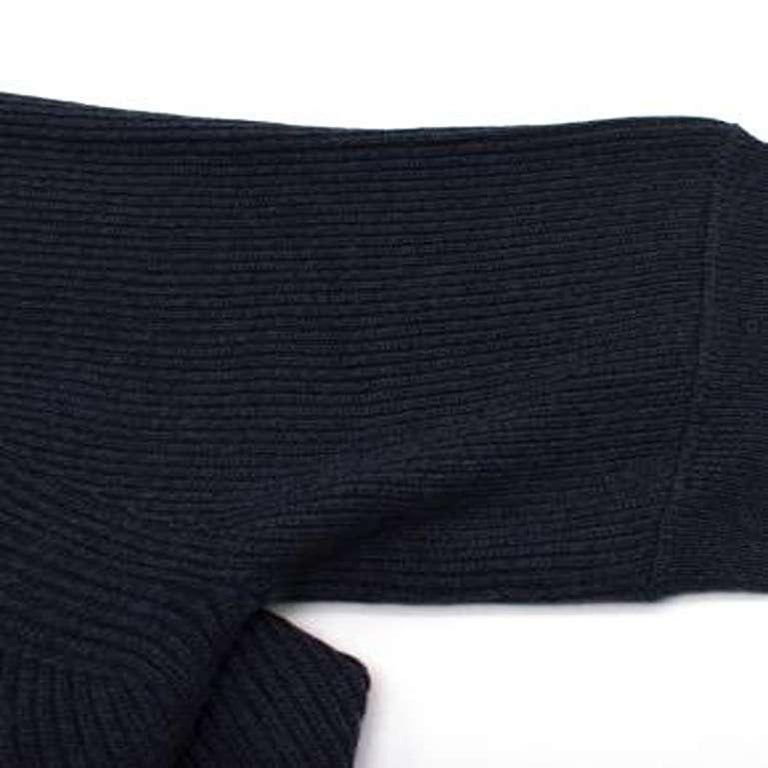Acne Oversized Navy Short Jumper For Sale at 1stDibs
