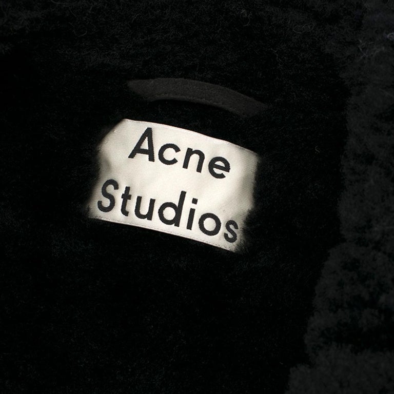 Acne Studios Velocite Suede Jacket in Dark Grey and Black 36 at 1stDibs ...