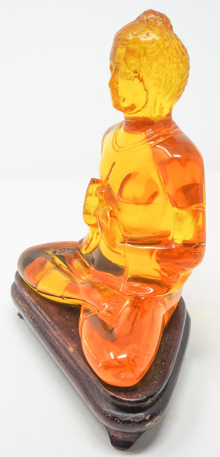 Acrylic Amber Buddha Sculpture For Sale at 1stDibs | amber buddha ...