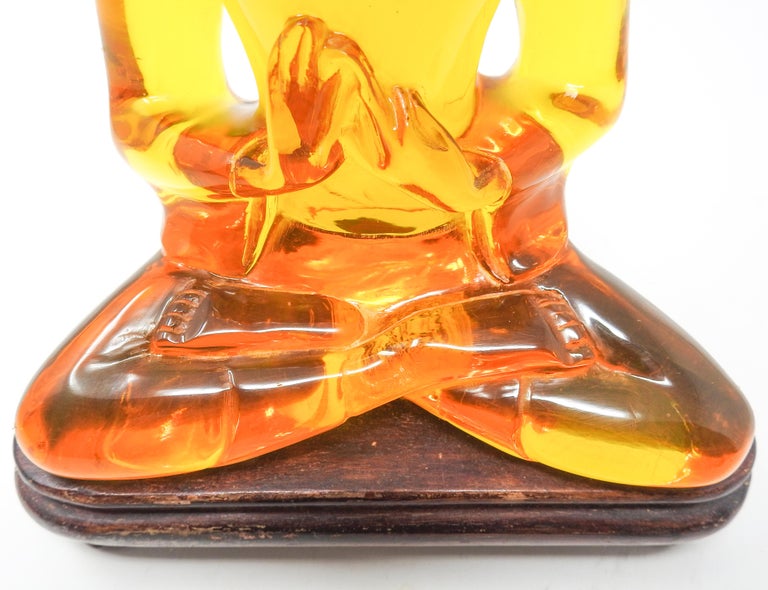 Acrylic Amber Buddha Sculpture For Sale at 1stDibs | amber buddha ...