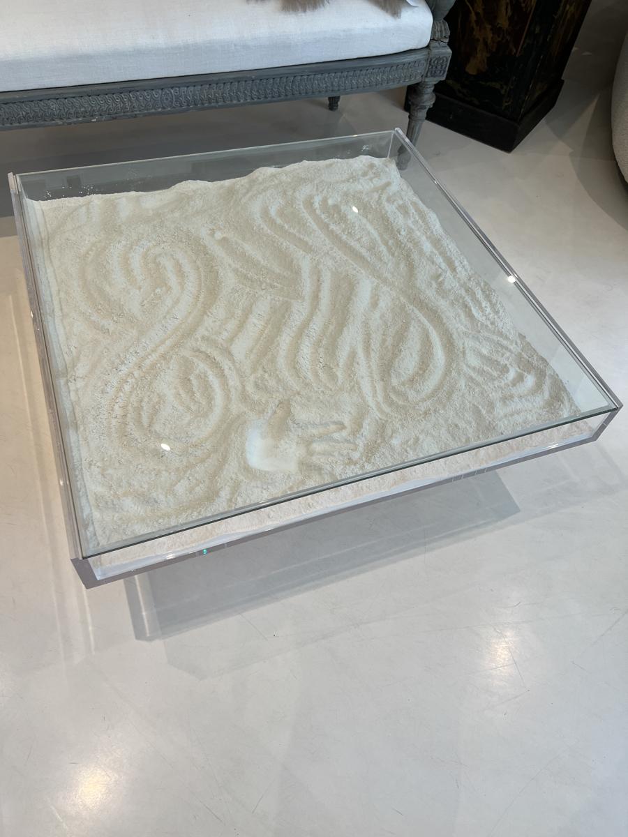 Acrylic and Paris Lime Coffee Table For Sale at 1stDibs