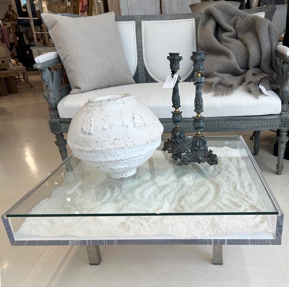 Acrylic and Paris Lime Coffee Table For Sale at 1stDibs