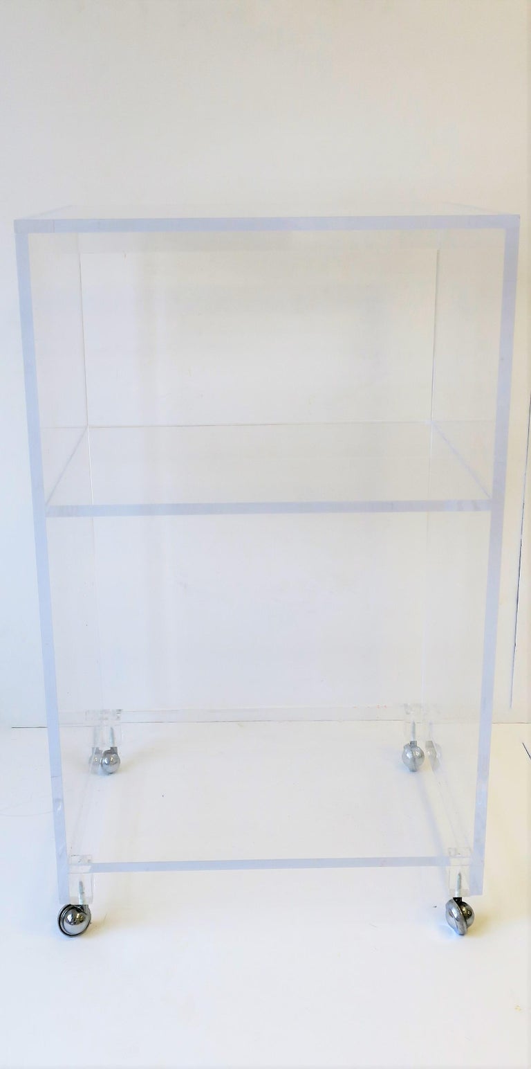 Lucite Bar Cart or Storage Shelf Cabinet For Sale at 1stDibs | acrylic ...