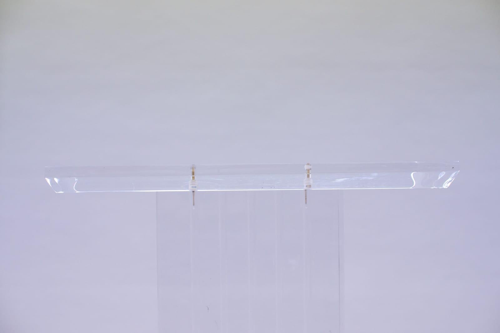 Acrylic Column with Golden Balls, 1970s, Italy For Sale at 1stDibs