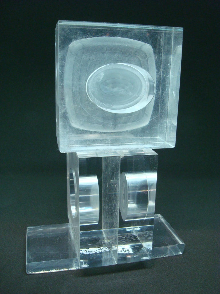 Mid Century / Modern - Acrylic / Lucite Sculpture Abstract, 1960s For ...