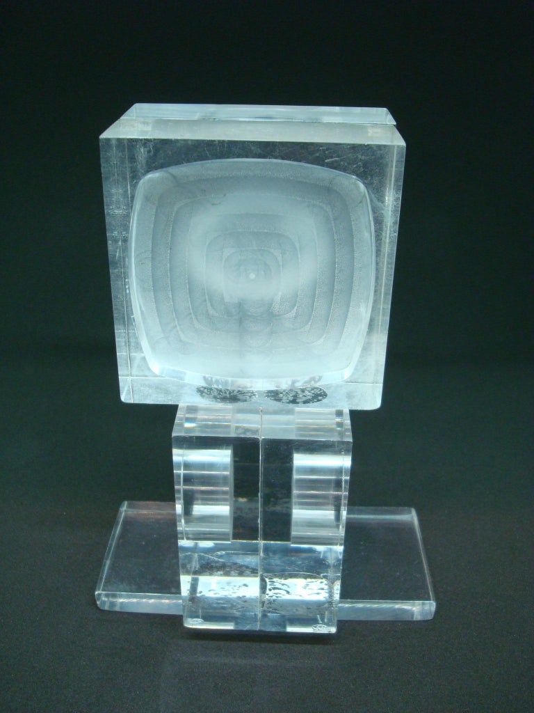 Mid Century / Modern - Acrylic / Lucite Sculpture Abstract, 1960s For ...
