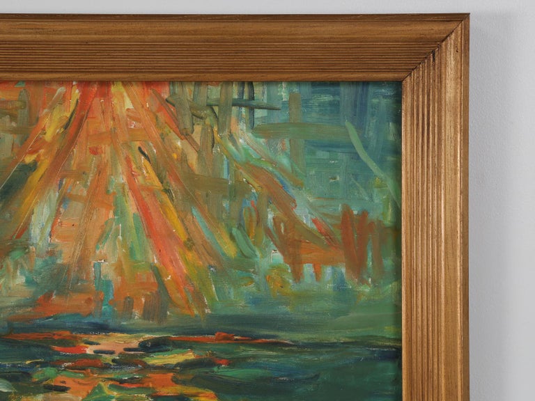 Acrylic Painting Attributed to the French Artist, Roland David at 1stDibs