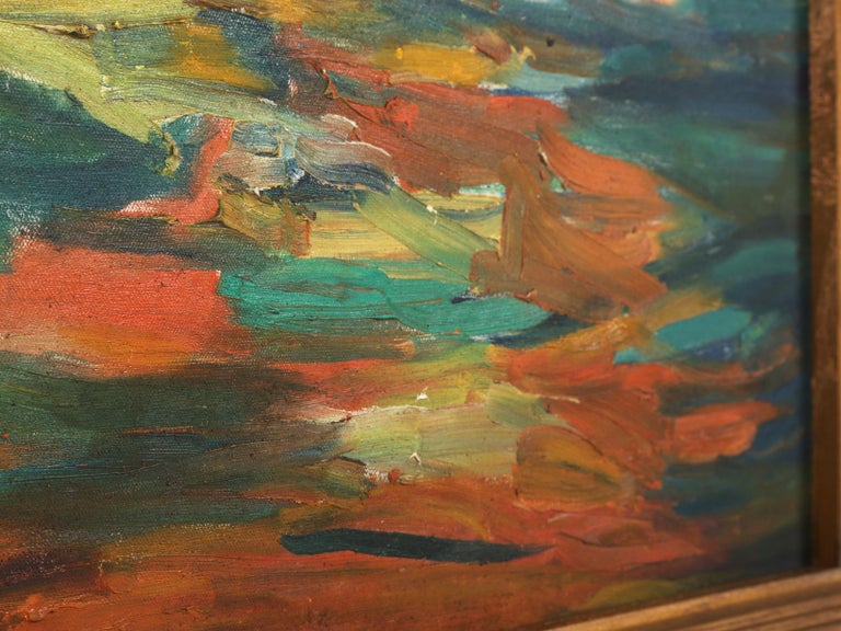 Acrylic Painting Attributed to the French Artist, Roland David at 1stDibs