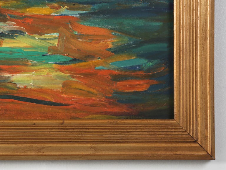 Acrylic Painting Attributed to the French Artist, Roland David at 1stDibs